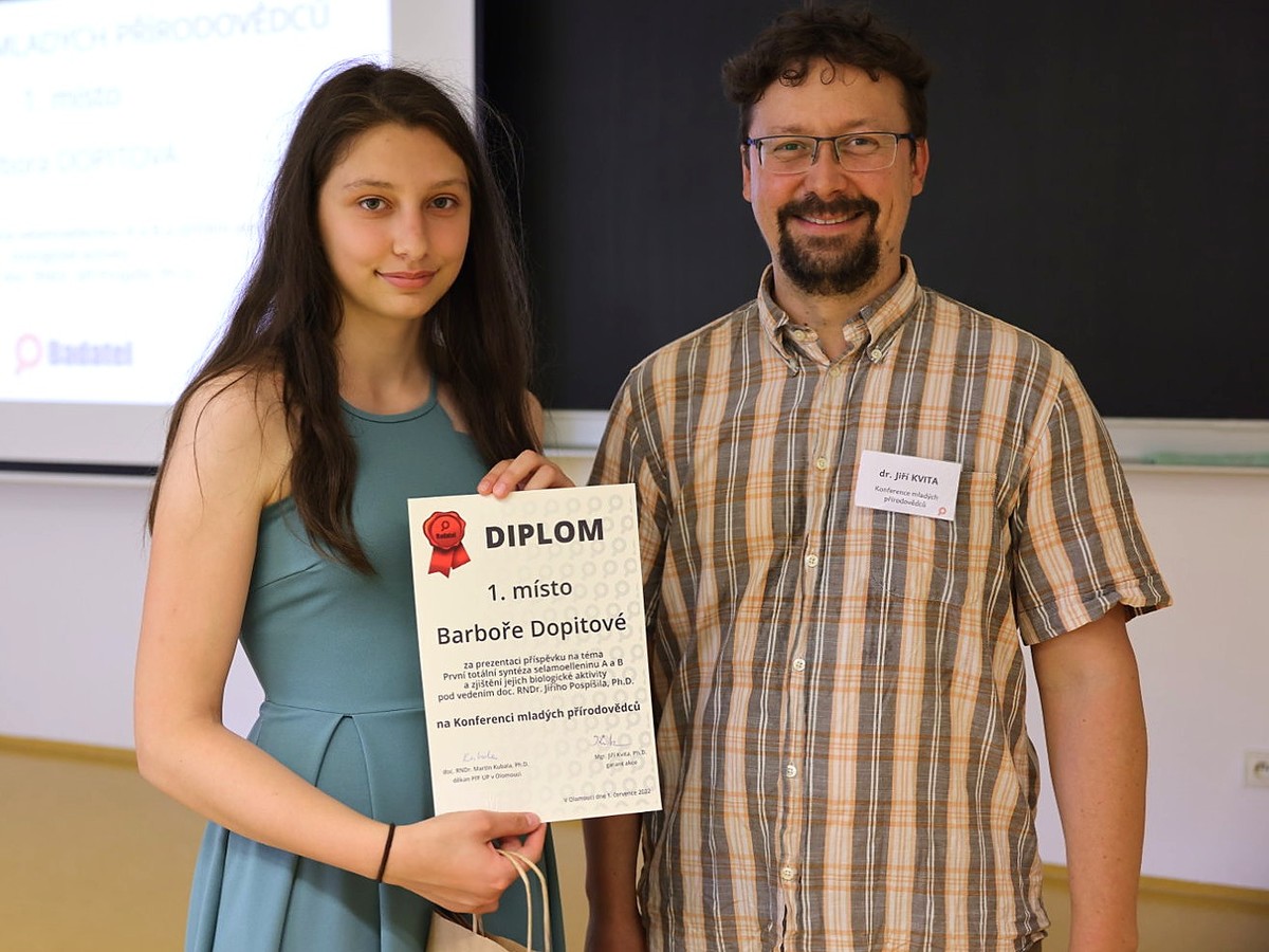 Vítězkou Konference mladých přírodovědců se stala studentka Barbora ...
